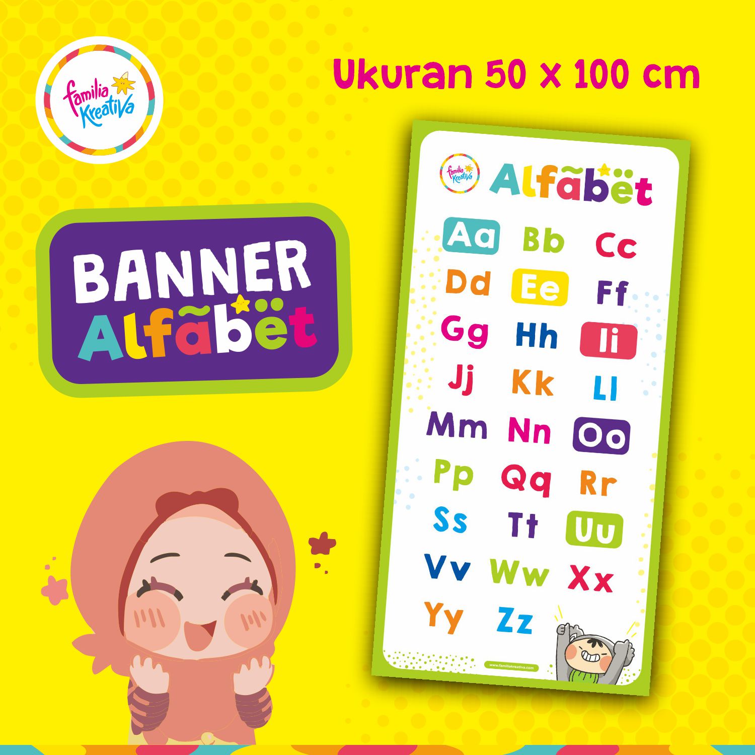 Trio Banner Eksklusif untuk usia 3+ belajar di rumah